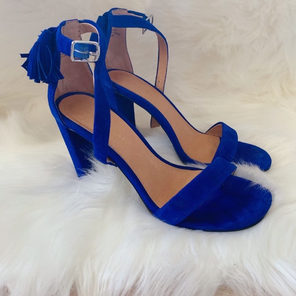 Madeline | Shoes | Beautiful Blue Suede Heels | Poshmark